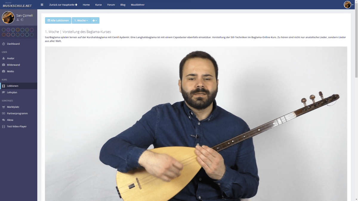 Baglama spielen lernen: Flexibler Videokurs mit Cemil Aydemir
